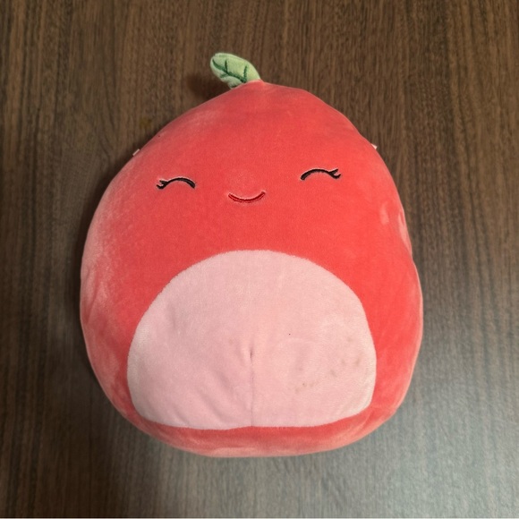Toys | Squishmallow Cherry Soft Red Sleepy Eye Fruit Food Plush Toy ...